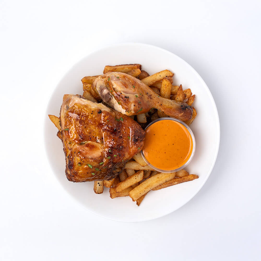 Cuisse & frites – Menu enfant – Emilia – Emilia | Poulet Grillé Portugais